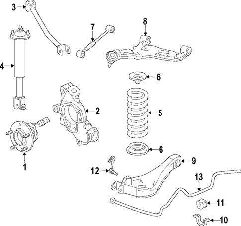 Rear Suspension for 2007 Cadillac STS | TascaParts.com