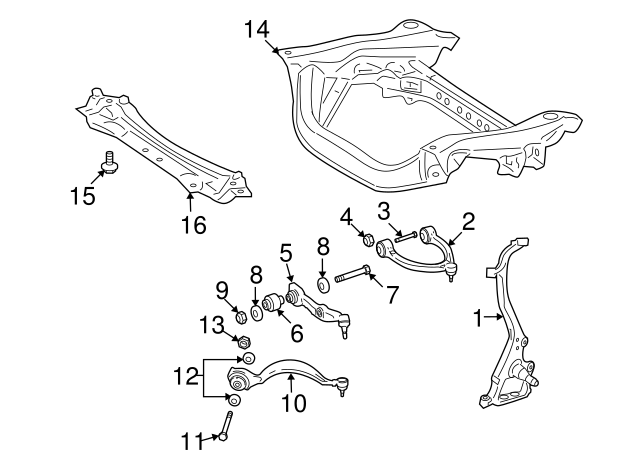 221-330-87-07 - Lower Control Arm 2006-2014 Mercedes-Benz | Mercedes ...