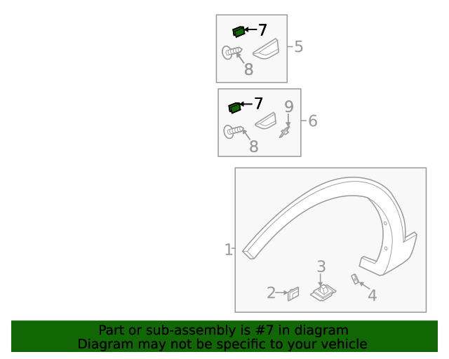 87715-G9000 - Upper Molding Clip 2021-2024 Kia Sorento | Kia.Parts Store