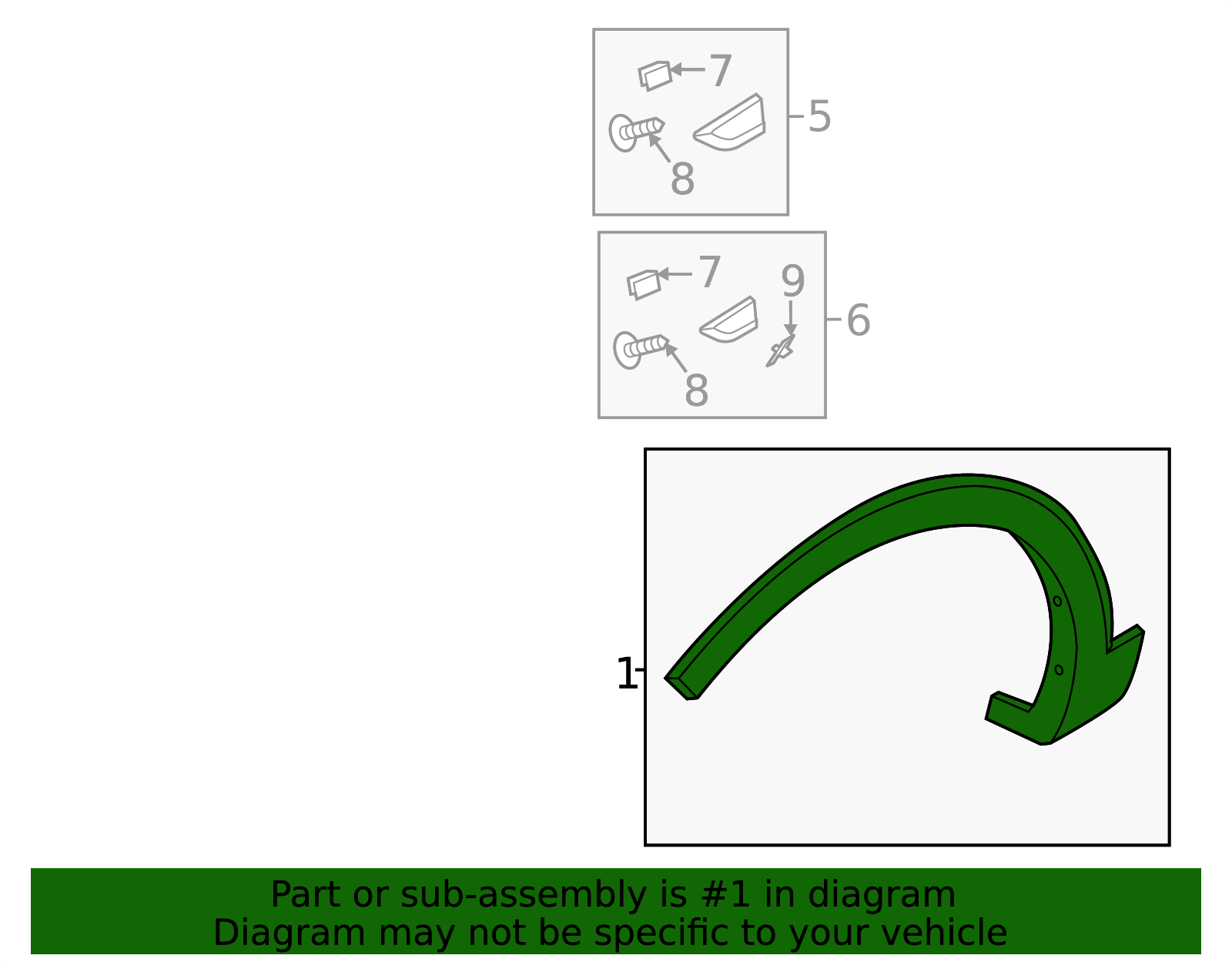 2021-2023 Kia Sorento Wheel Opening Molding 87712-R5000 | KIA Parts Zone