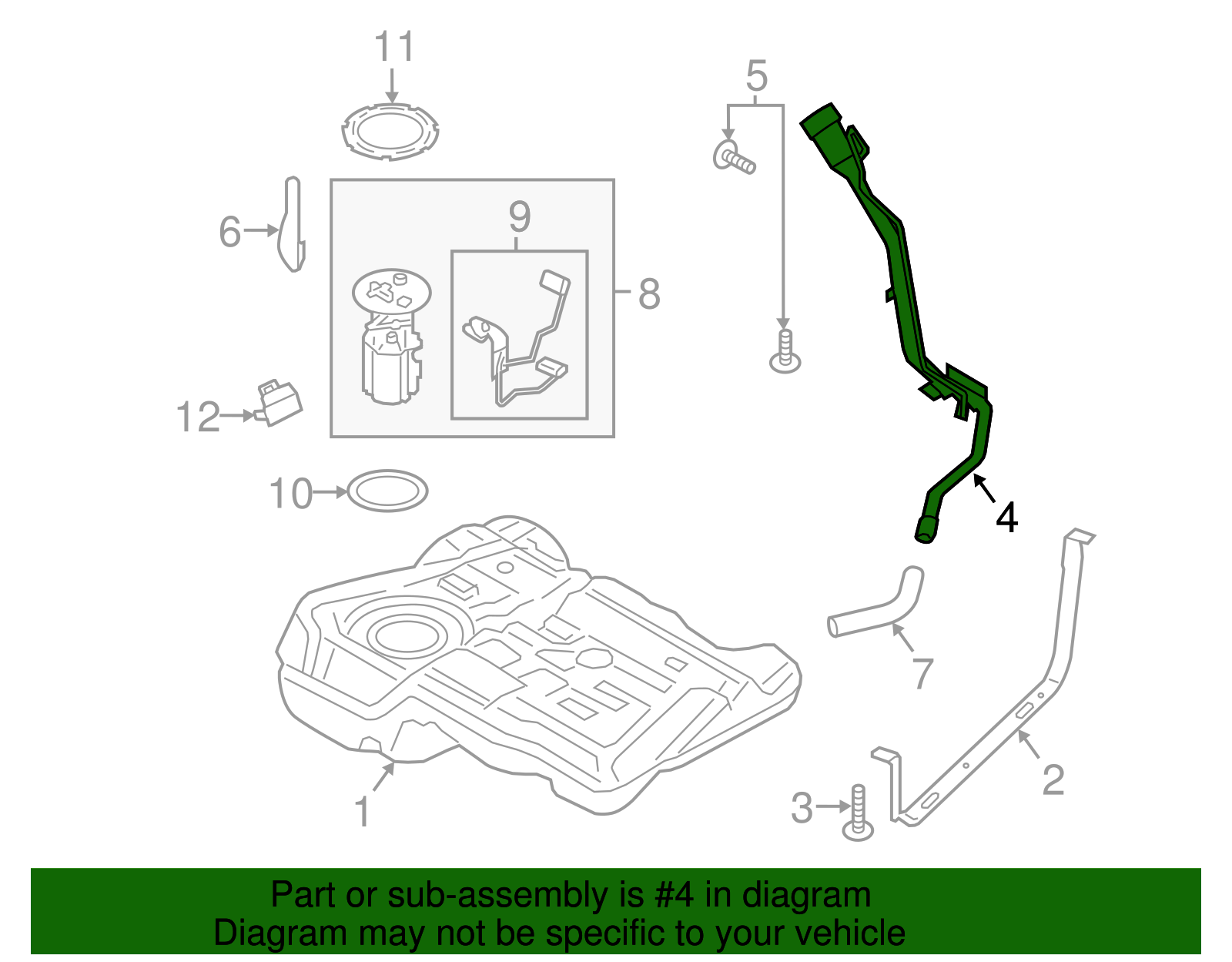 2017-2019 Ford Escape Filler Pipe GV6Z-9B149-A | OEM Parts Online