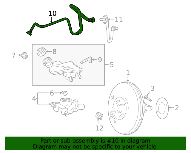 177-430-94-00 - Vacuum Line Mercedes-Benz USA Parts