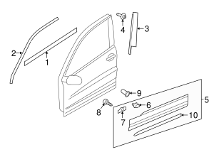 5NA-837-901-C-041 - Door Applique 2018-2020 Volkswagen Tiguan ...