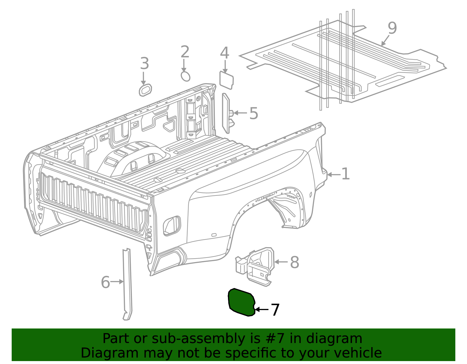 2020-2025 GM Primed Fuel Tank Filler Door 84736200 GM | GMPartsDirect.com