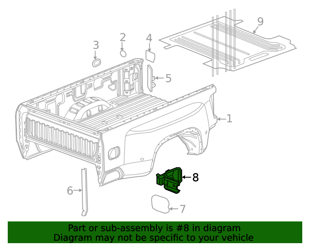 2020-2024 GM Fuel Tank Filler Pipe Housing 84749791 GM | GMPartsDirect.com