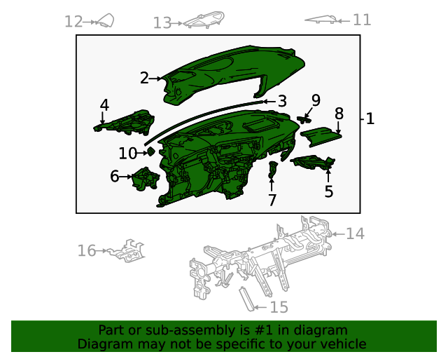 2021-2023 Buick Envision F Panel 84969269 | GMPartsDirect.com