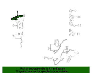 2006-2011 Buick Lucerne Bright Chrome Front Passenger Side Exterior ...