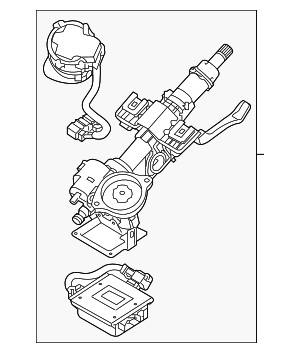 Genuine Steering Column for 2018-2021 Hyundai Kona | Part# 56310-J9030 ...