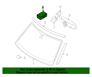 2005-2009 Land Rover Rain Sensor YDB500290 | OEM Parts Online