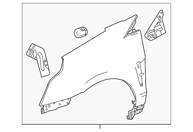 2010-2016 Cadillac SRX Front Driver Side Fender 22860722 GM ...