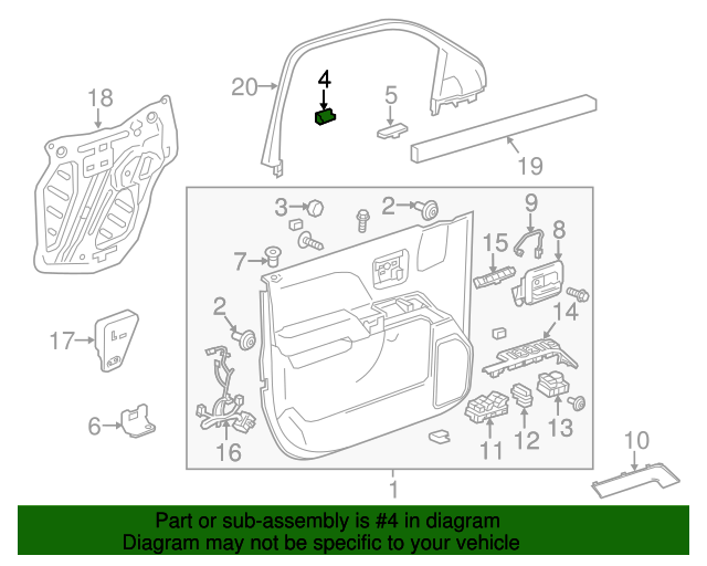 2014-2024 GM Multi-Purpose Retainer 11547446 GM | GMPartsDirect.com