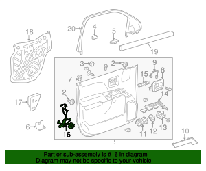 2015-2019 GM Door Wiring Harness 84357983 | GMPartsDirect.com