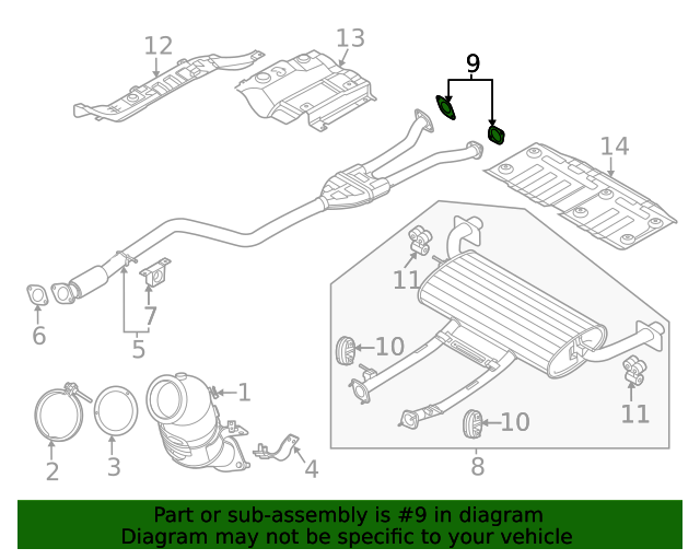 28751-2S000 - Muffler & Pipe Gasket - 2016-2023 Hyundai | World OEM ...