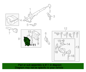 2011-2014 Subaru Clock Spring 83196FG030 | Subaru Parts Store