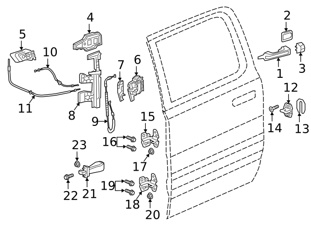 2011-2023 Mopar Door Lock Actuator Motor 4589915af | TascaParts.com