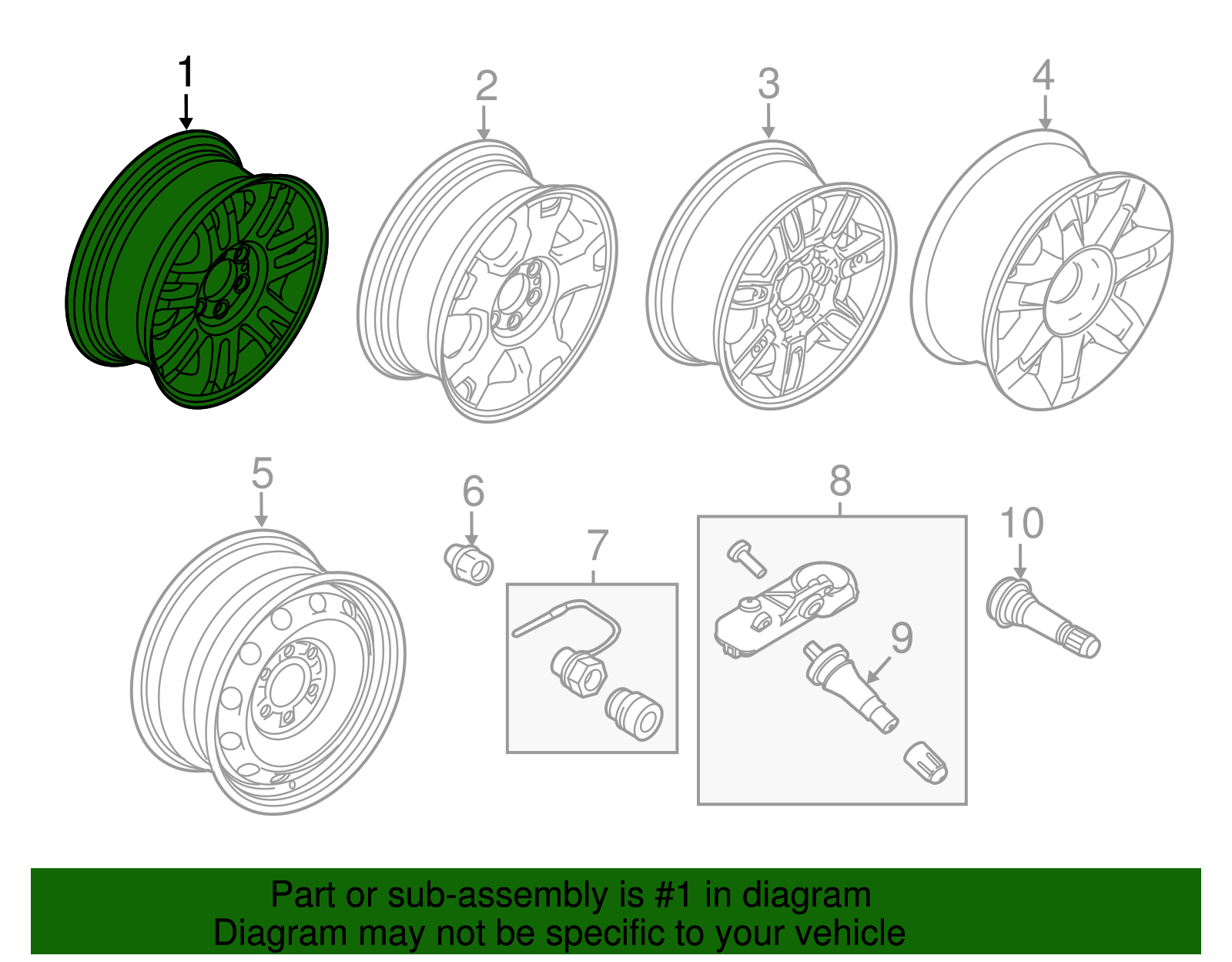 2010-2014 Ford F-150 Wheel, Alloy AL3Z-1007-F | Retail Performance Auto ...