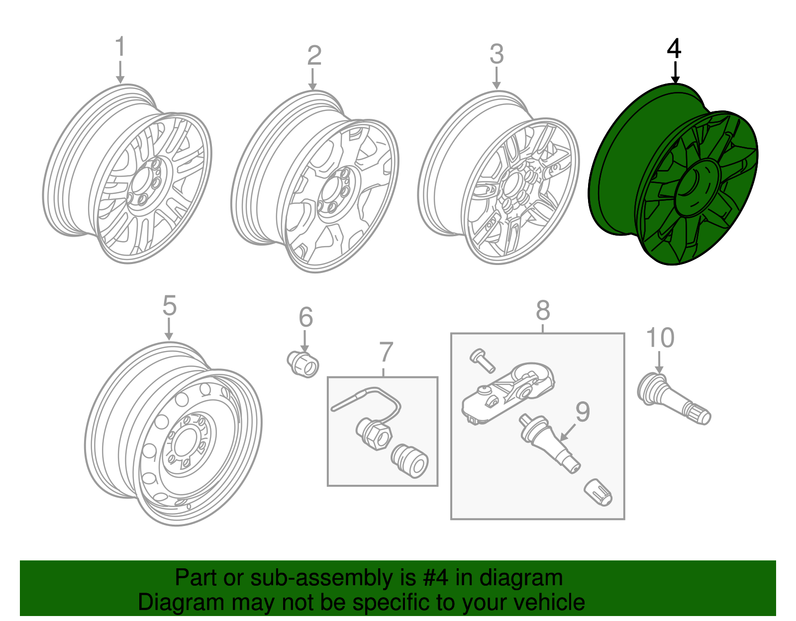 Genuine OEM Ford Part - Wheel, Alloy DL3Z-1007-A | Genuine OEM Ford ...