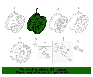 2010-2014 Ford F-150 Wheel AL3Z-1007-J | TascaParts.com