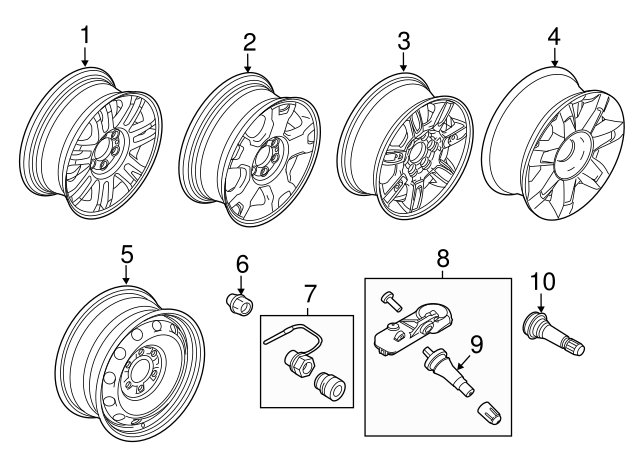 AL3Z-1007-F - Wheel, Alloy - 2010-2014 Ford F-150 | Ford OEM Parts Outlet
