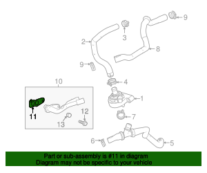 2016-2020 GM Engine Coolant Pipe Gasket 12647308 | TascaParts.com