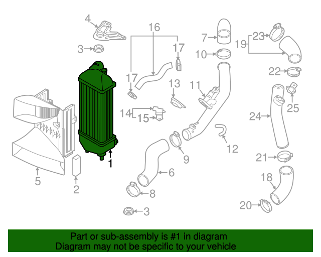 28271-2G100 - Inter-Cooler 2011-2015 Kia Optima | Kia.Parts Store