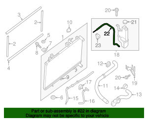 21741-3JV1A - Overflow Hose 2014 Nissan Pathfinder | Nissan Parts ...