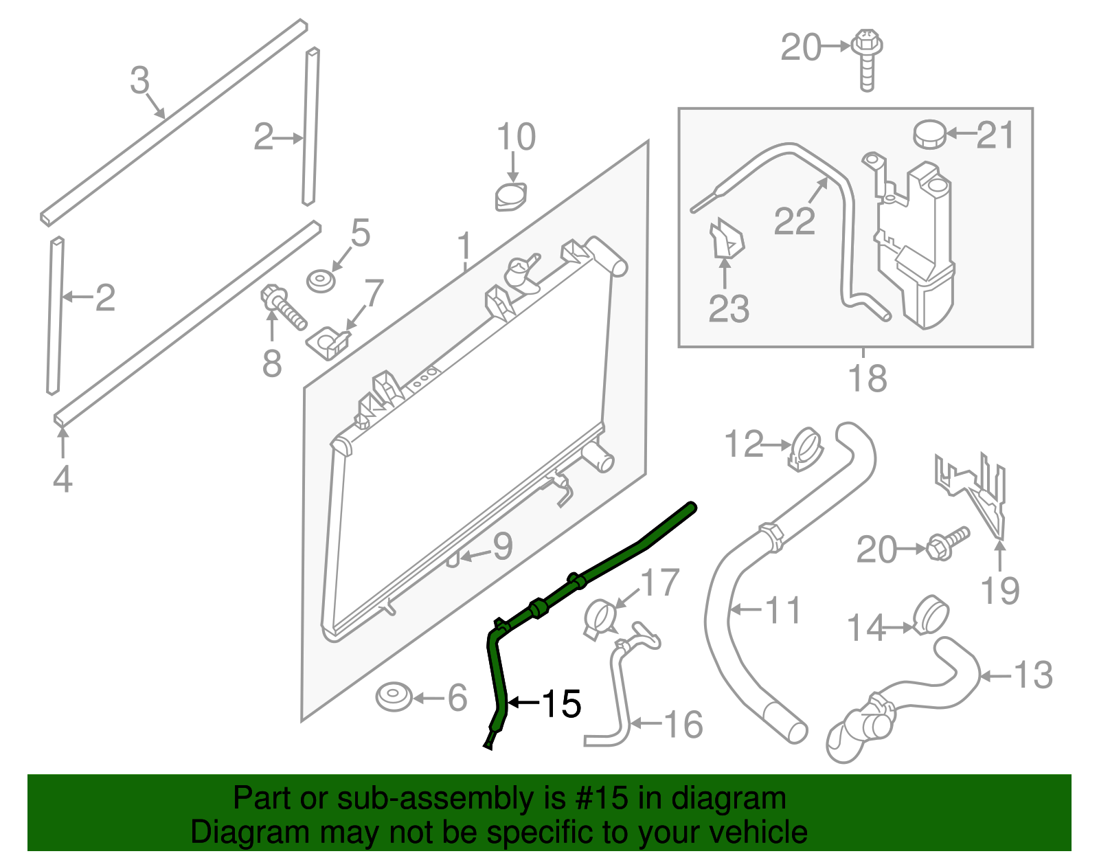 2019-2020 Nissan Pathfinder Oil Cooler Line 21631-3KA0E | Boro Nissan Parts