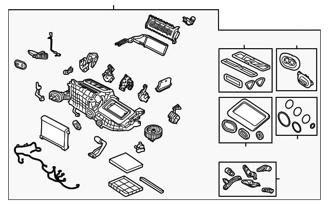 Genuine AC & Heater Assembly for 2018-2019 Land Rover Range Rover Velar ...