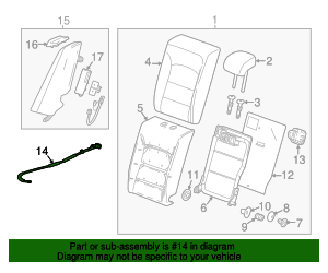 2016-2025 Chevrolet Malibu Rear Driver Side Seat Latch 84246357 GM ...