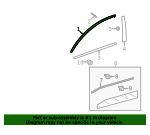 2019-2024 Toyota Reveal Molding 75071-0R010 | Toyota Parts Center