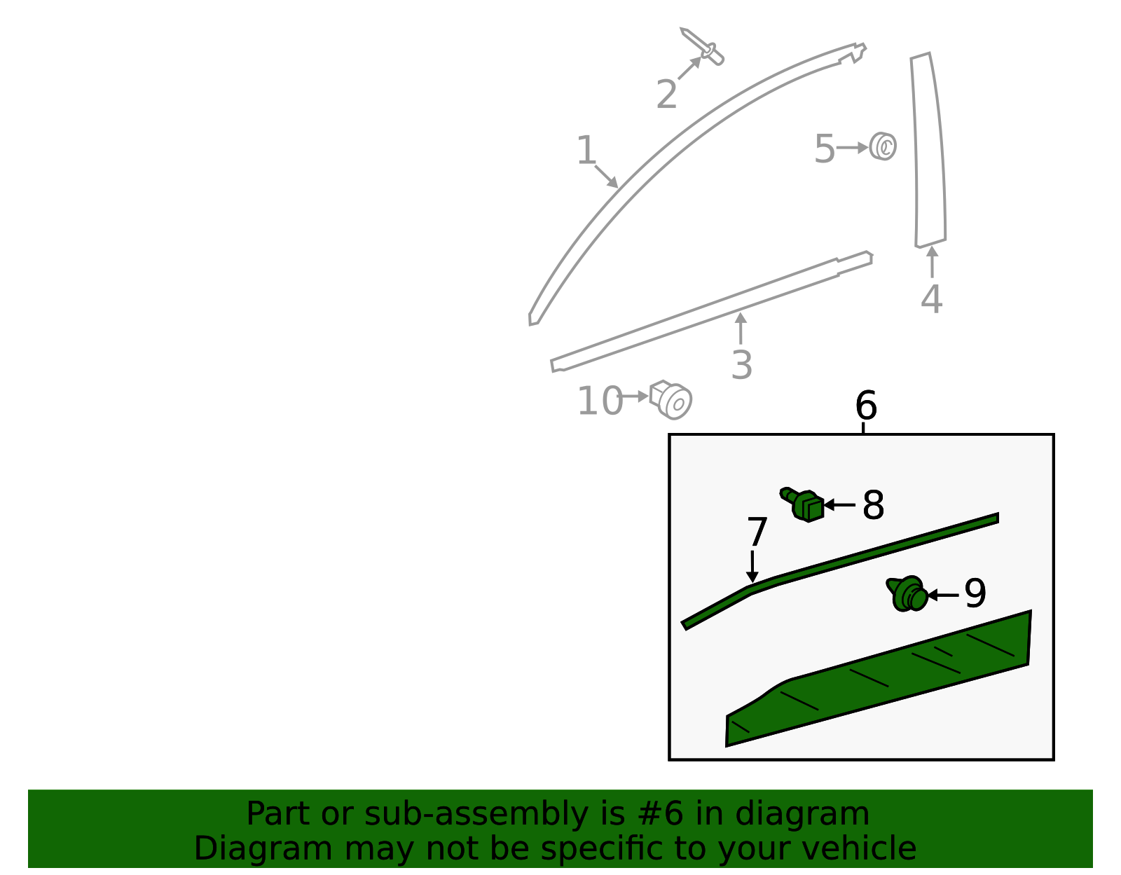 Genuine Toyota Lower Molding part# 75073-0R190-C0 for 2019-2024 Toyota ...