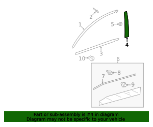 75756-0R030 - Door Applique - 2019-2023 Toyota | OEM Genuine Toyota Parts