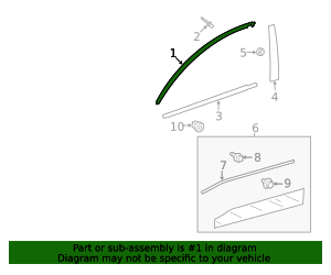75071-0R010 - Reveal Molding 2019-2024 Toyota | Longo Toyota Parts