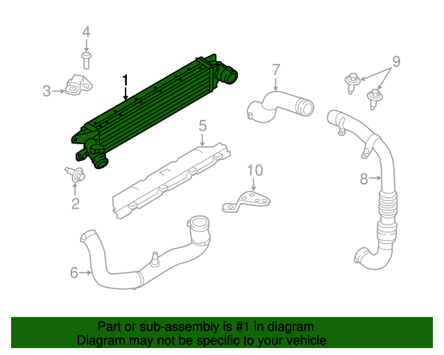 Genuine OEM Ford Part - Inter-Cooler CT4Z-6K775-A | Genuine OEM Ford ...