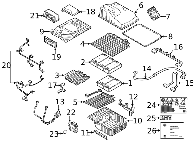 61-27-7-536-512 - Drive Motor Battery Pack Control Module 2019-2020 ...