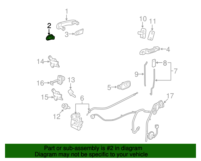 2006-2017 GM Door Lock Cylinder Cap in Chrome without Key Hole 15895670 ...