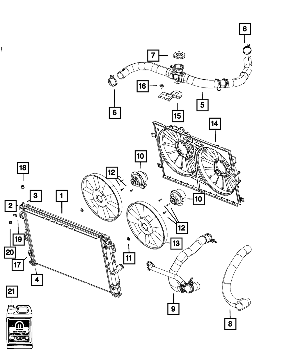 2007-2014 Mopar OEM NEW 07-14 Mopar Chrysler Sebring Dodge Avenger ...