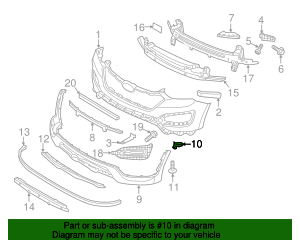 2013-2016 Hyundai Santa Fe Sport Lower Cover Holder 86577-4Z000 | OEM ...