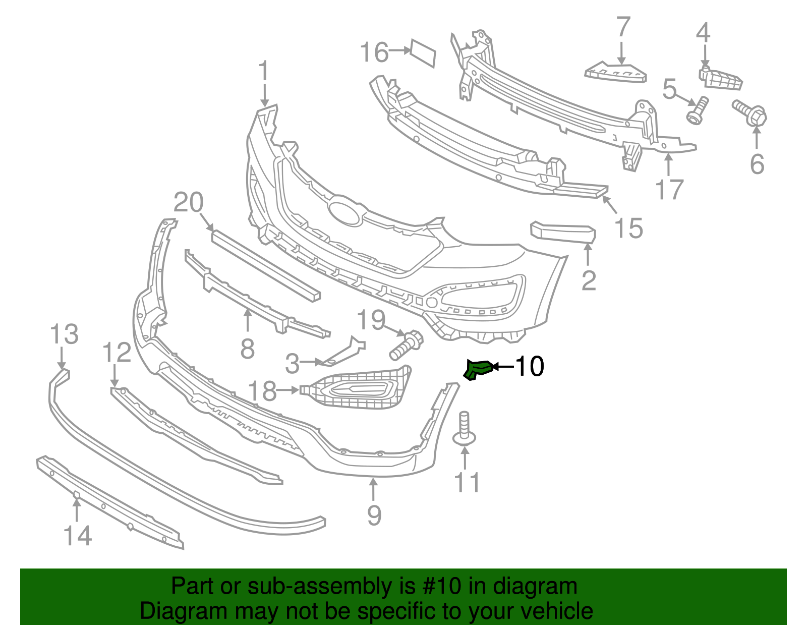 2013-2016 Hyundai Santa Fe Sport Lower Cover Holder 86577-4Z000 | OEM ...