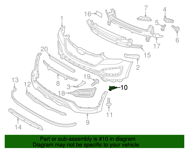 2013-2016 Hyundai Santa Fe Sport Lower Cover Holder 86577-4Z000 | OEM ...