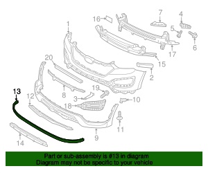 2013-2018 Hyundai Santa Fe Sport Valance 86525-4Z000 | QuirkParts