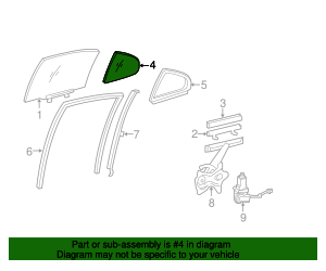 2013-2020 Lexus Fixed Glass 68123-30640 | OEM Parts Online