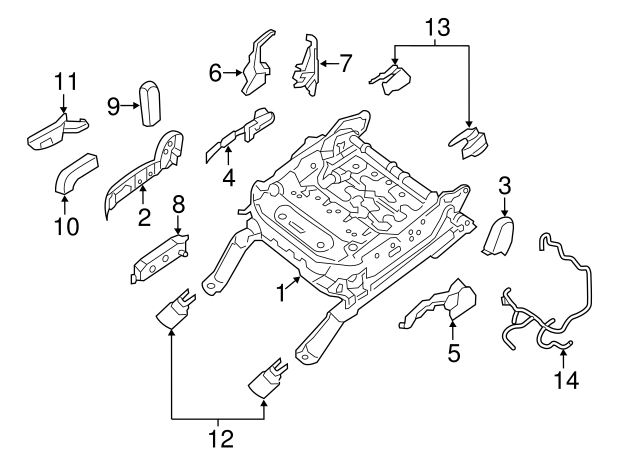 87331-3KA0D - Inner Finish Panel 2013-2020 Nissan Pathfinder | Nissan ...