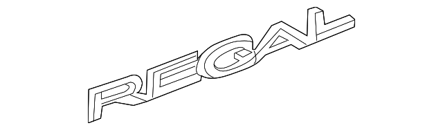 2011-2020 Buick Regal Deck Lid Name Plate 13332584 | OEM Parts Online