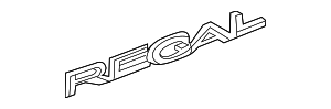 2011-2020 Buick Regal Deck Lid Name Plate 13332584 | OEM Parts Online