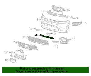 2018-2020 Dodge Durango Applique 68377772AA | TascaParts.com