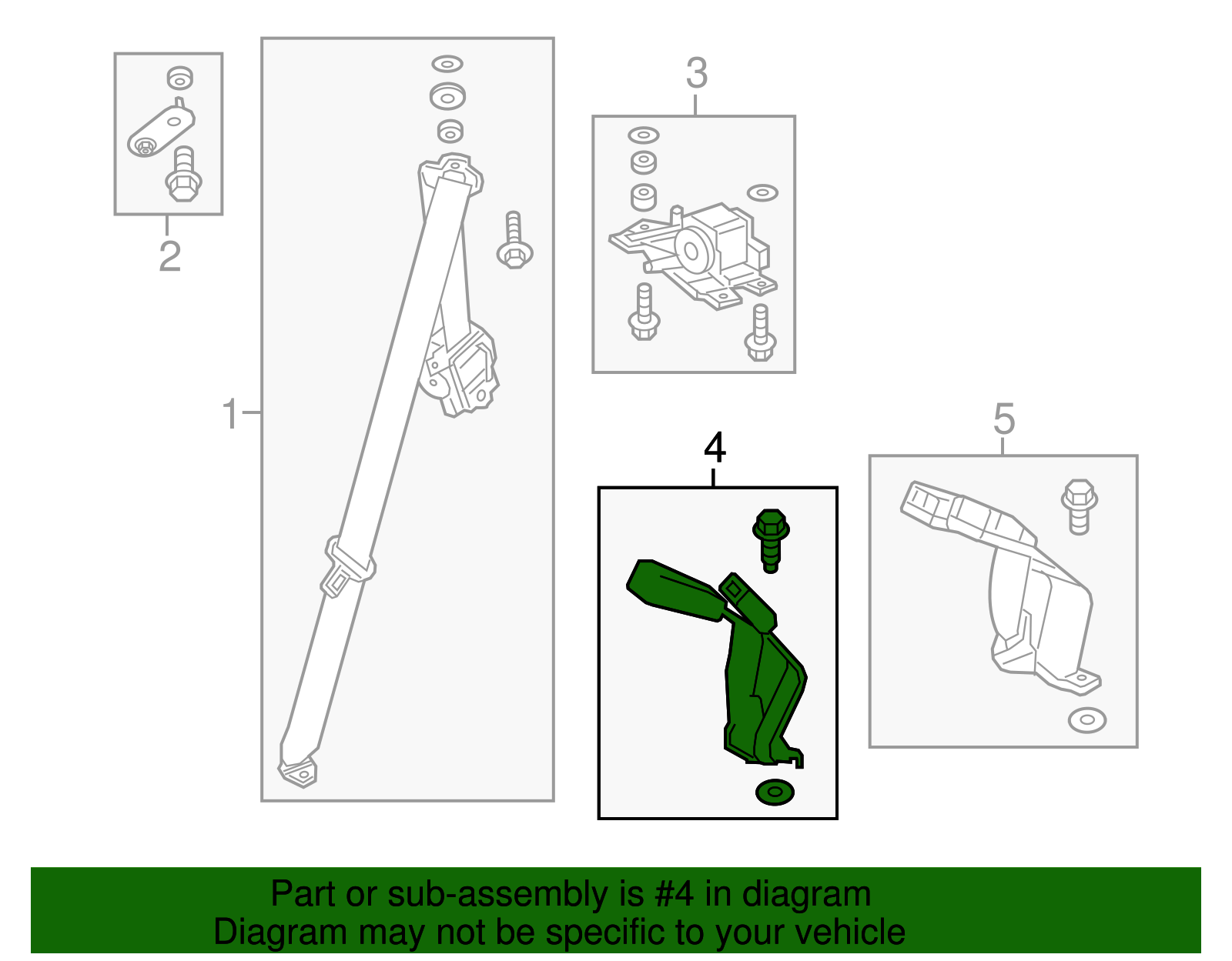 04823-T5R-A10ZA - Buckle 2015-2020 Honda Fit | Honda Parts Online