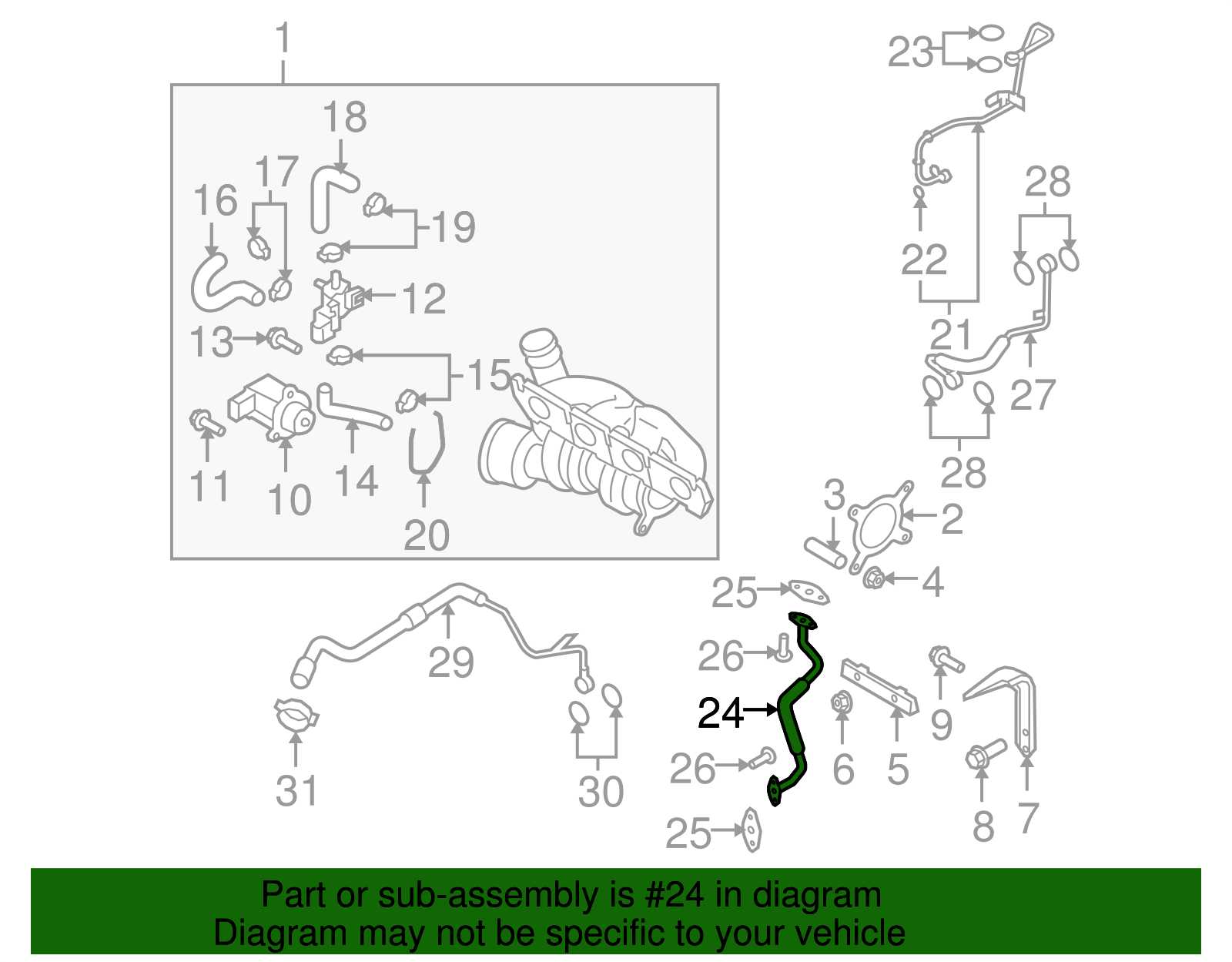 2008-2018 Volkswagen Oil Return Line 06H-145-735-G | OEM Parts Online