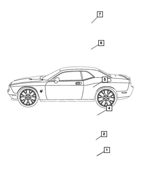 Decals and Tape strips for 2023 Dodge Challenger | Canada Mopar® Estores