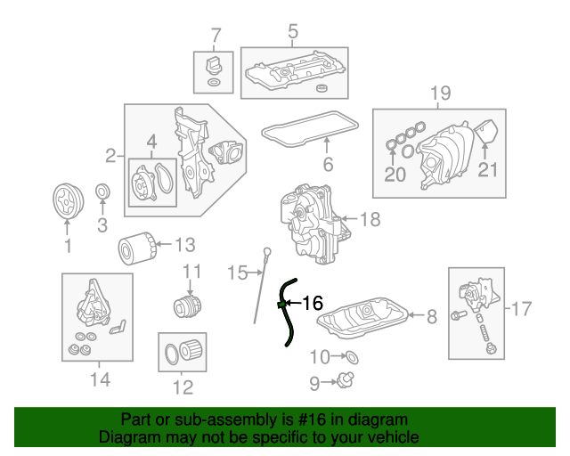 11452-37011 - Tube - 2008-2022 Toyota | OEM Genuine Toyota Parts